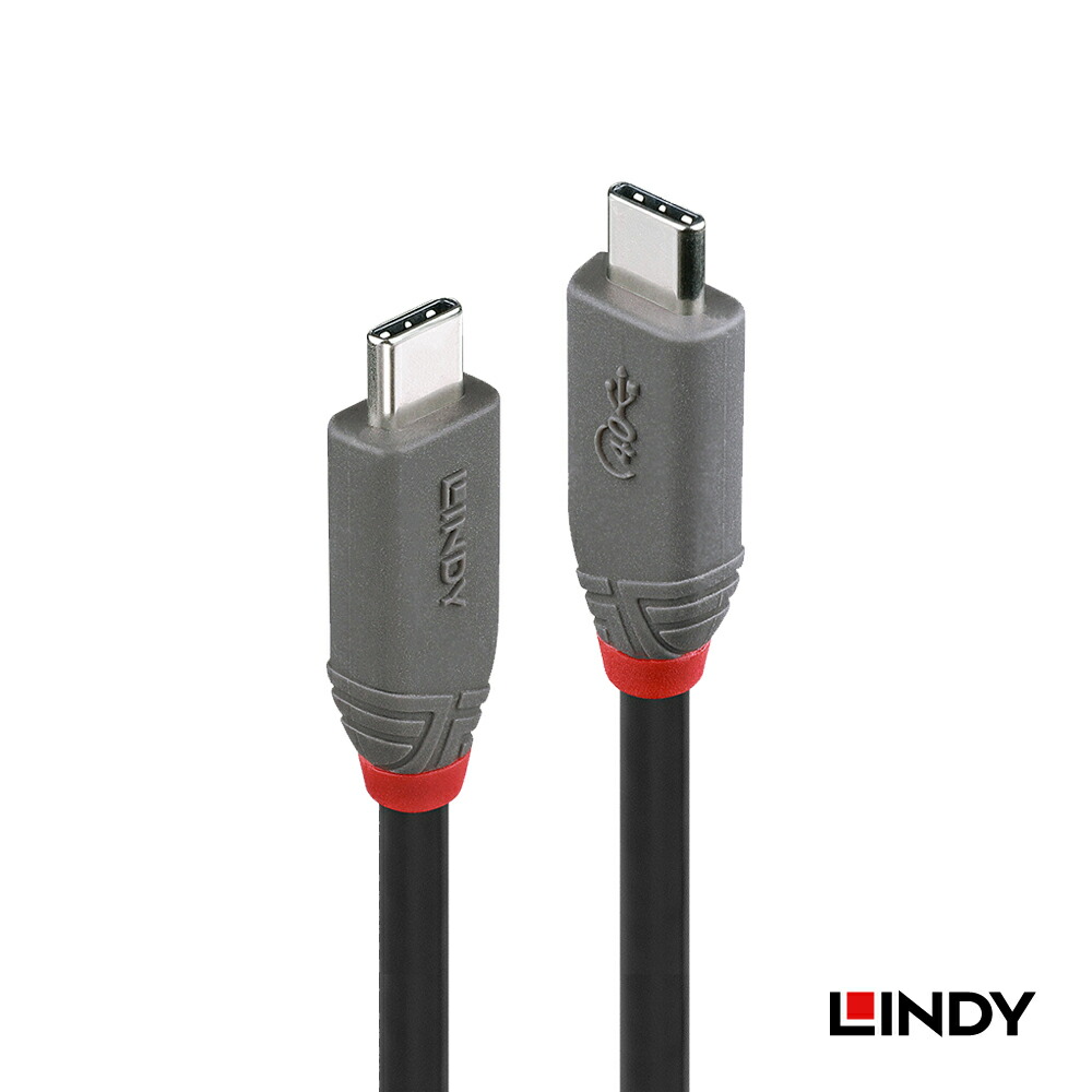 【楽天市場】【送料無料】LINDY 0.8m ANTHRA LINE USB4 Gen3x2 Type-Cケーブル 100W PD急速充電対応 DisplayPort Alternate ...