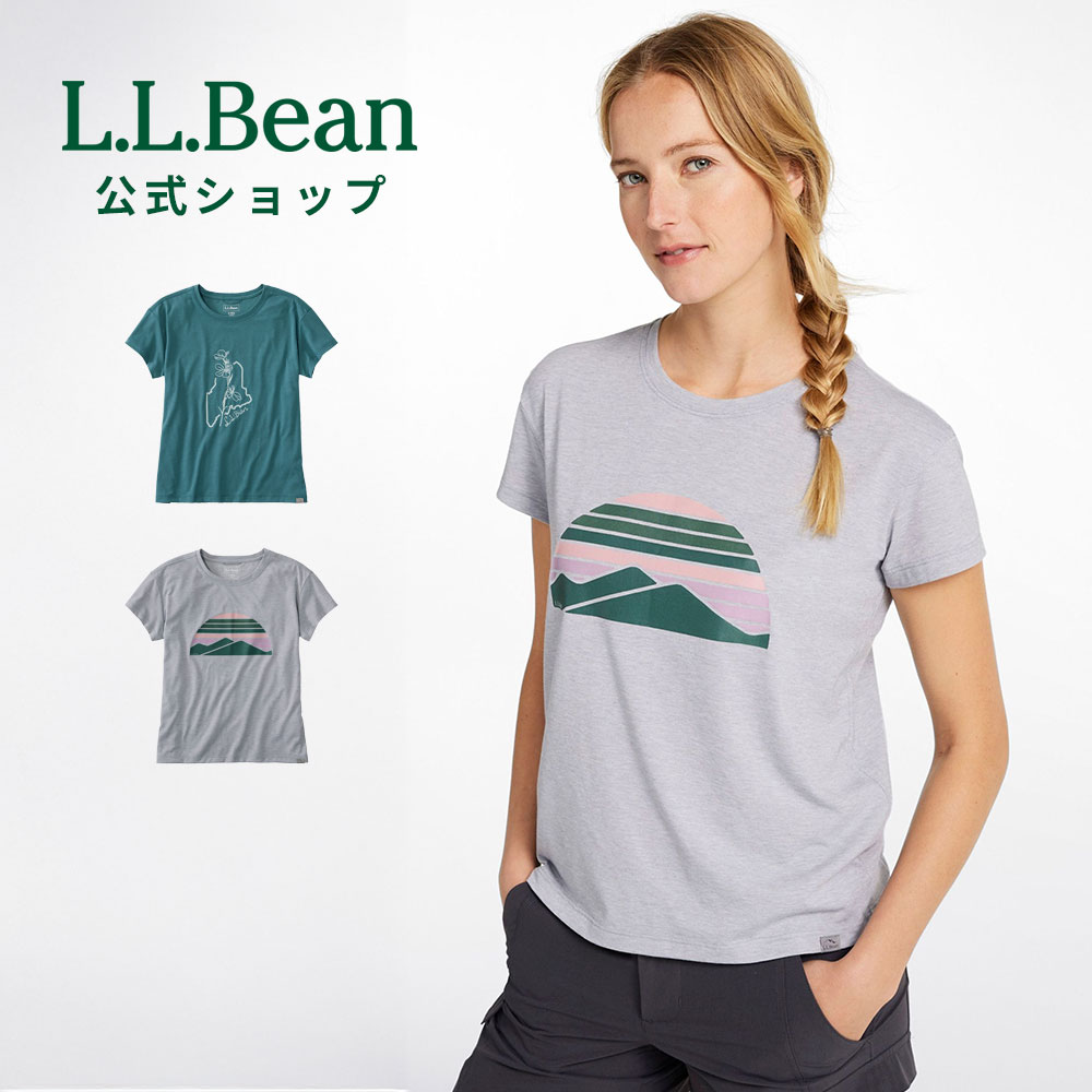【楽天市場】【公式】 エルエルビーン ビスタ キャンプ ティ 半袖 Tシャツ 半袖Tシャツ クルーネック ウィメンズ レディース アウトドア ブランド グラフィック ドロップショルダー 速乾 ...
