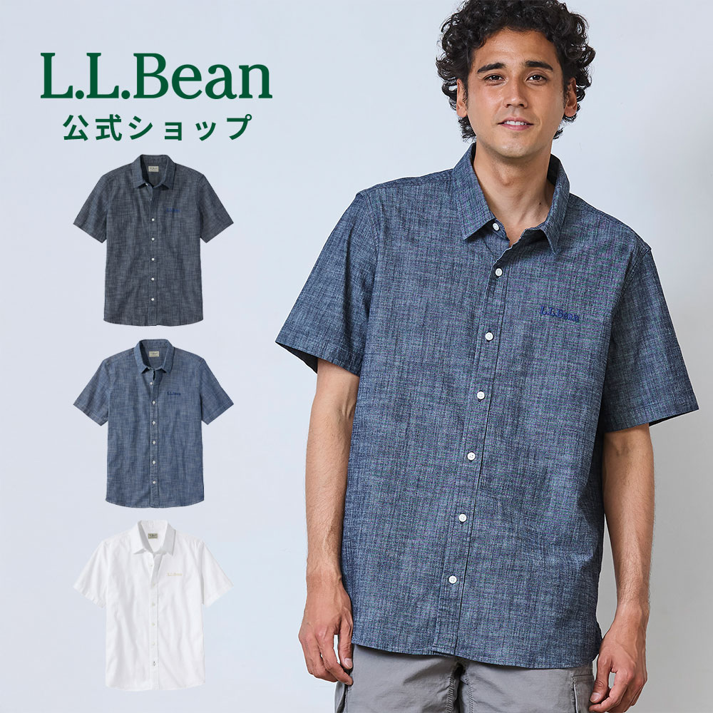 【楽天市場】【SUMMER SALEクーポン対象】 【公式】 エルエルビーン コンフォート ストレッチ シャンブレー シャツ 半袖 | 半袖 ...