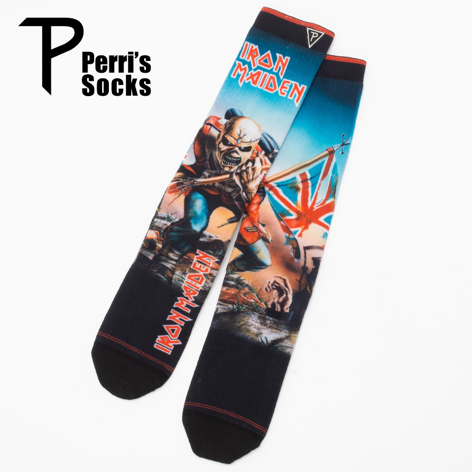【楽天市場】Perri's Socks ペリーズソックス IRON MAIDEN THE TROOPER Socks アイアンメイデン 靴下 ...