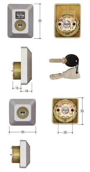 【楽天市場】MIWA MCY-472 カギ5本付き：ロック フィールド