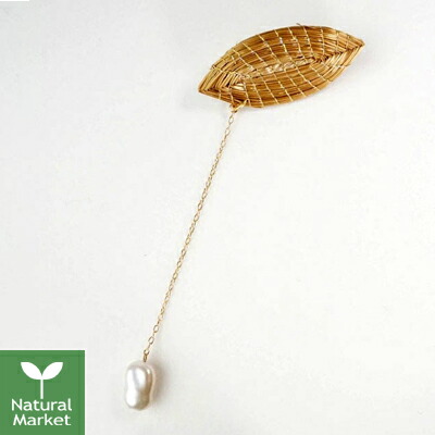 【楽天市場】【サンプル付＆ポイント5倍】bio jewelry ブローチ リーフ淡水パールチャーム ビオジュエリー 黄金の草 コロリーダス ...