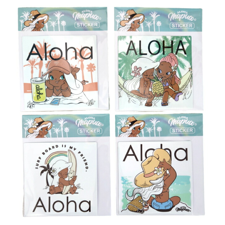 【楽天市場】【ALOHA mapua square ステッカー】 ステッカー アロハ マプア シール ハワイ ハワイアン雑貨：LOCOLOHA