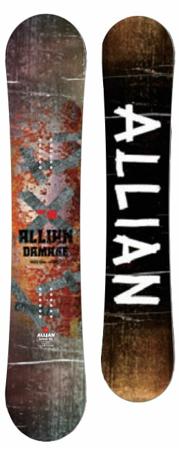 【楽天市場】【在庫限り最終特価】 ALLIAN SNOWBOARD [ DAMAGE @67000] アライアン スノーボード 【正規代理店 ...