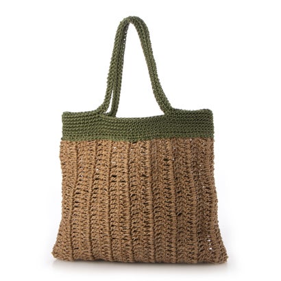 【楽天市場】カシュカシュ cache cache ペーパー切り替え横編みトートバッグ （GN）：LOCOMALL（ロコンド公式ストア）