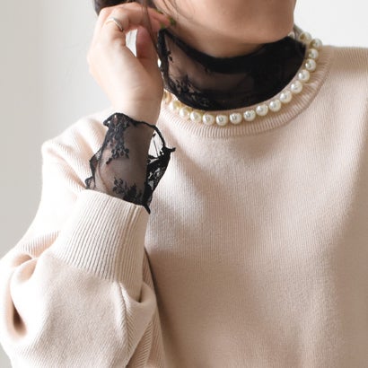 【楽天市場】アクアガレージ aquagarage レースインナー 長袖 レース （小花刺繍：ブラック）：LOCOMALL（ロコンド公式ストア）