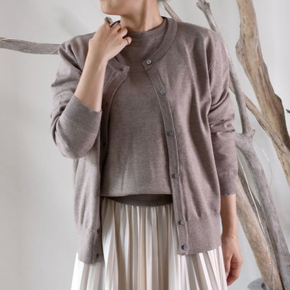 【楽天市場】アクアガレージ aquagarage アンサンブル ニット カーディガン トップス （グレージュ）：LOCOMALL（ロコンド公式ストア）