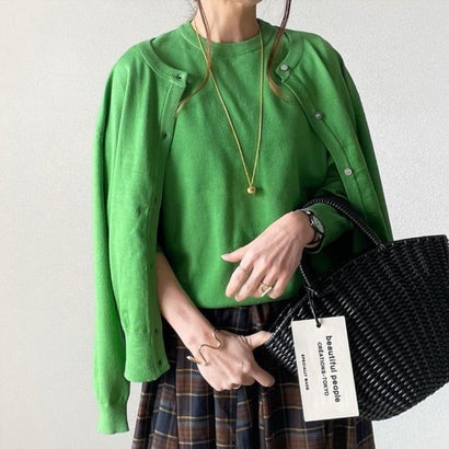 【楽天市場】アクアガレージ aquagarage アンサンブル ニット カーディガン トップス （グリーン）：LOCOMALL（ロコンド公式ストア）