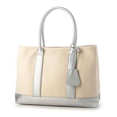 【楽天市場】＜ロングセラー＞カシュカシュ cache cache ショルダー付きパーテーションキャンバストートL （SV）：LOCOMALL（ロコンド公式ストア）