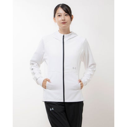 【楽天市場】アンダーアーマー UNDER ARMOUR レディース 長袖ジャージジャケット UAハイブリッドニット フルジップ フーディー ...