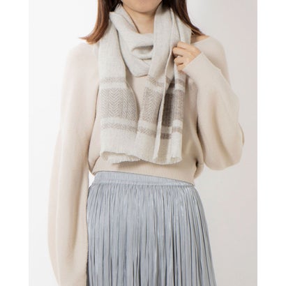 【楽天市場】カシュネ cache nez カシミヤボーダー縮絨マフラー （GY）：LOCOMALL（ロコンド公式ストア）