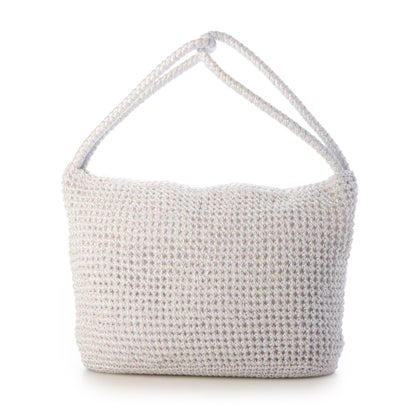 【楽天市場】カシュカシュ cache cache 2wayハンドルメタリックコード編みトートバッグ （WH）：LOCOMALL（ロコンド公式ストア）
