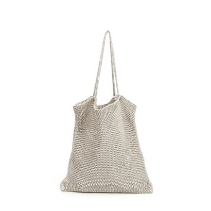 【楽天市場】カシュカシュ cache cache ラメ糸編みトートバッグ （SV）：LOCOMALL（ロコンド公式ストア）