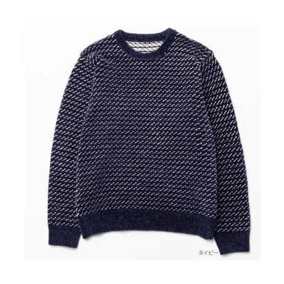 【楽天市場】マックハウス Mac-House NAVY ネイビー バーズアイモールニット 161465500 （ネイビー）：LOCOMALL ...