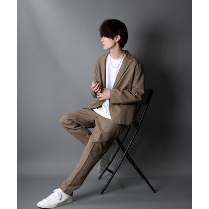 【楽天市場】シトリー SITRY 【SITRY】ポリトロ テーラード＆タックテーパードパンツ セットアップ メンズ 上下セット ジャケット ...