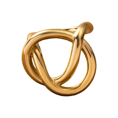 【楽天市場】クリームドット Cream dot. ニュアンス感漂う、くるりんぱシルエットのステンレス製リング （ゴールド）：LOCOMALL ...