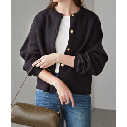 【楽天市場】ラナン RANAN MTゴールド調ボタンニットカーデ （ブラック）：LOCOMALL（ロコンド公式ストア）