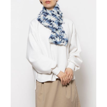 【楽天市場】カシュネ cache nez エコファーカスリニットネックマフラー （BL）：LOCOMALL（ロコンド公式ストア）