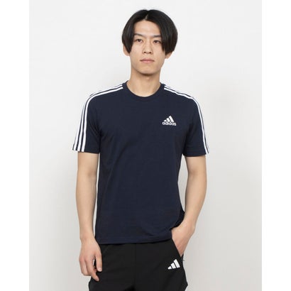 【楽天市場】アディダス adidas メンズ 半袖Tシャツ エッセンシャルズ 3ストライプス 半袖Tシャツ GL3734 (ネイビー ...
