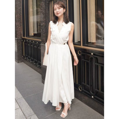 【楽天市場】アニュアンス anuans ノースリーブトレンチディティールワンピース （WHITE）：LOCOMALL（ロコンド公式ストア）