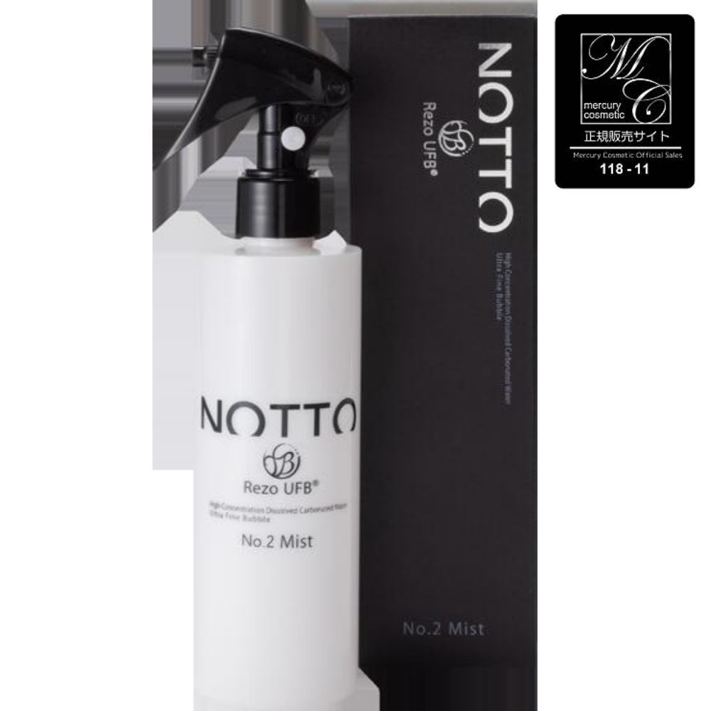 【楽天市場】【10%OFFクーポン配布中】公式/正規販売店】マーキュリーコスメティック NOTTO No.2 NOTTO ミスト 250ml ｜高濃度溶解炭酸技術 UFB ウルトラファイン ...