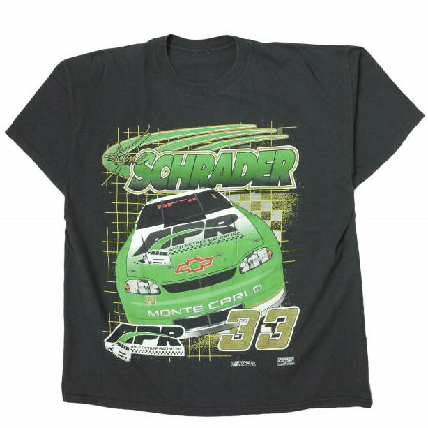 【楽天市場】Ken Schrader ケン・シュレーダー #33 NASCAR RACING TEE レーシング Tシャツ L-XL程度 ...