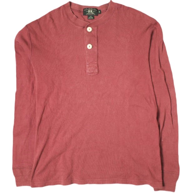 【楽天市場】RRL ダブルアールエル 90s 三ツ星タグ ヘンリーネックカットソー M ボルドー Double RL 長袖 Tシャツ 香港製 トップス【中古】【RRL】：USED SELECT ...
