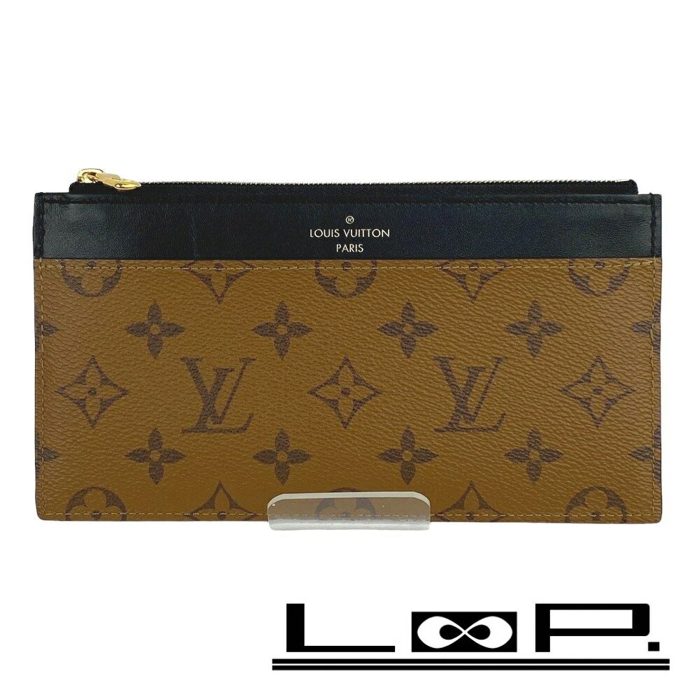 【楽天市場】 美品 ルイヴィトン スリム パース 財布 カード ケース モノグラム リバース M80390 【115127】 【中古 ...