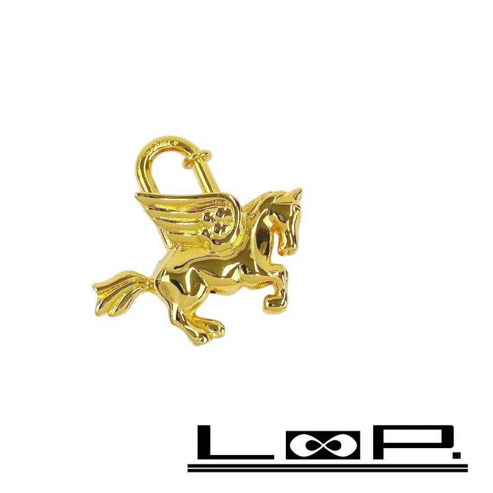【楽天市場】 新同 エルメス カデナ バッグ チャーム ペガサス ゴールド GP 【203022】 【中古】：LoopLand 楽天市場店