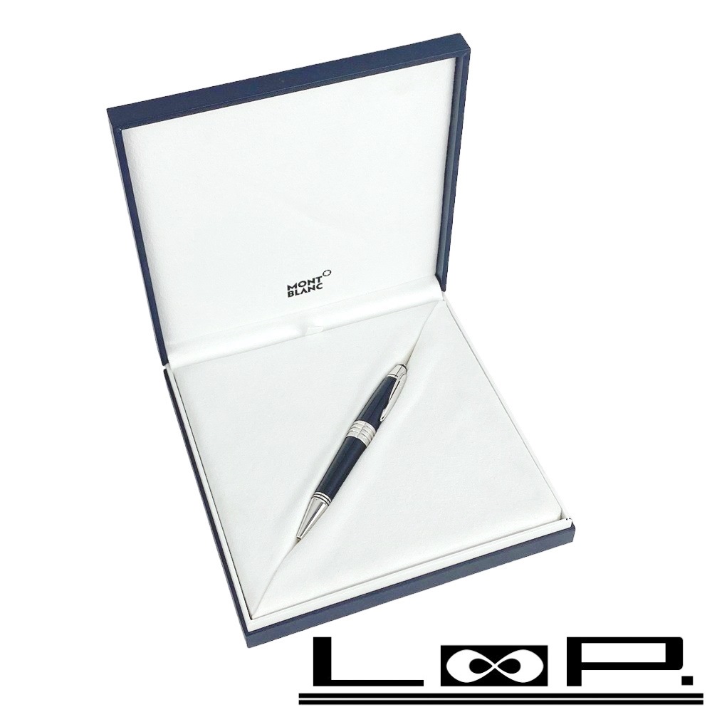 【楽天市場】 お値打ち品 美品 モンブラン JFK ジョン F ケネディ ボールペン ビジネス ダークブルー シルバー 箱 【184451 ...