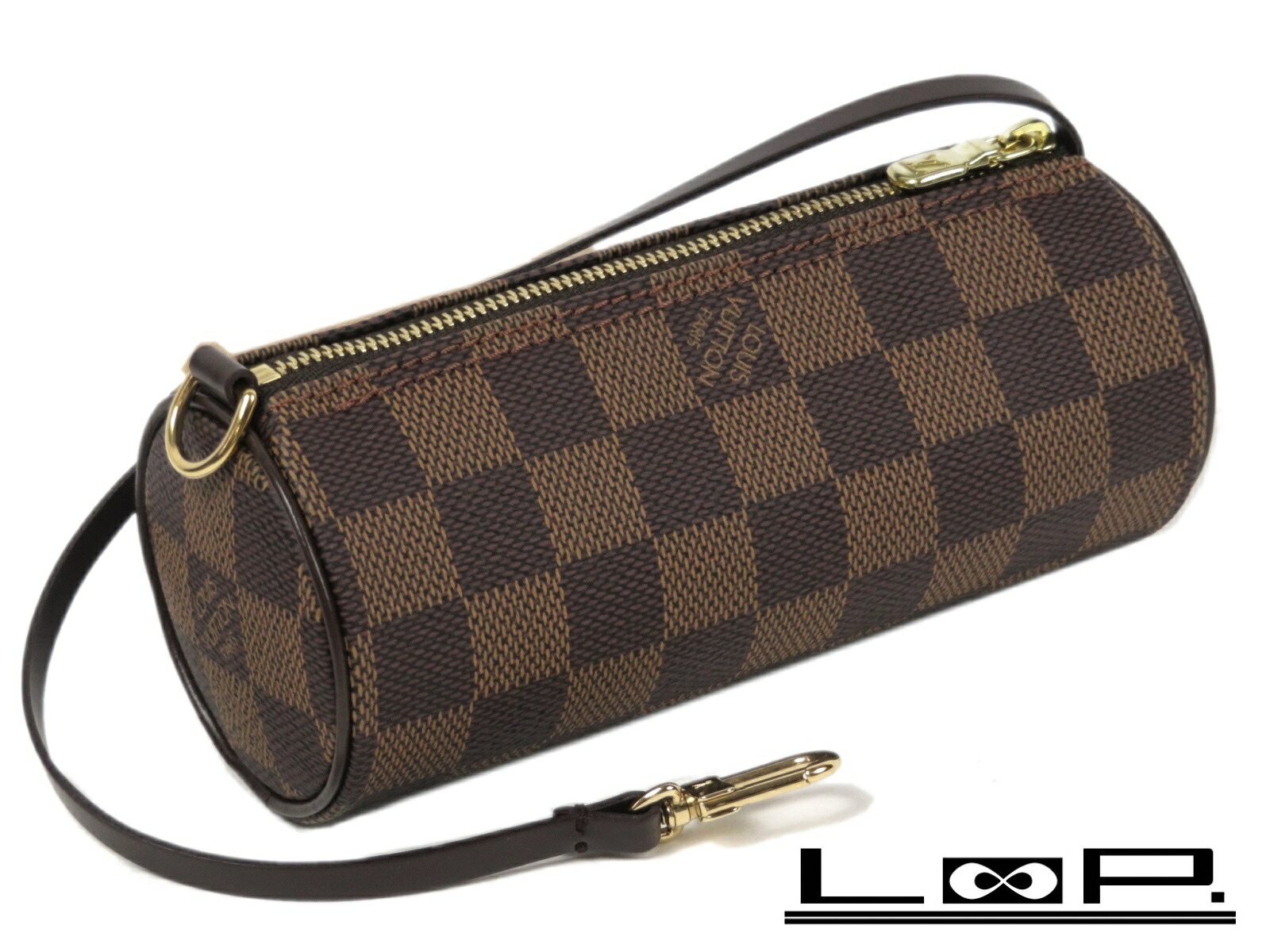 【楽天市場】【新同】 LOUIS VUITTON ルイ・ヴィトン パピヨン ポーチ バッグ ダミエ 【A30055】 【中古 ...