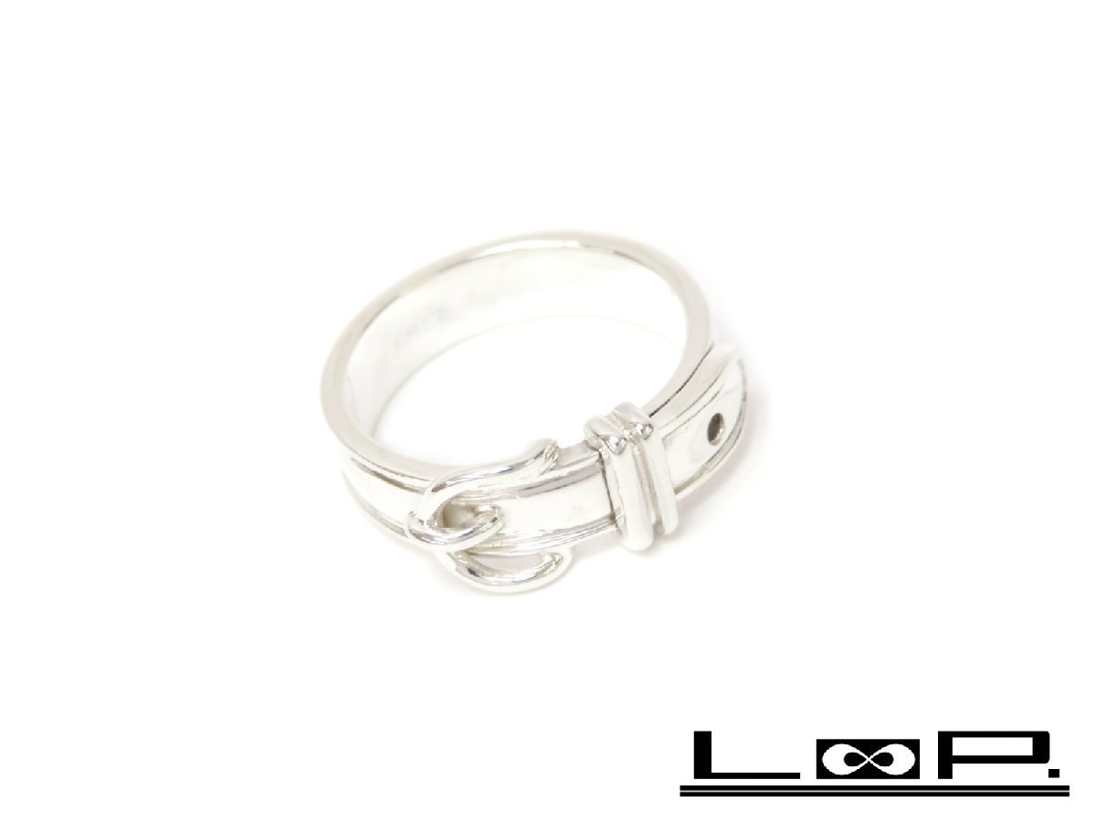 【楽天市場】【磨き済 新同】 HERMES エルメス ベルト サンチュール リング 指輪 アクセサリー シルバー SV 925 #50 【A50904】 【中古】：LoopLand 楽天市場店