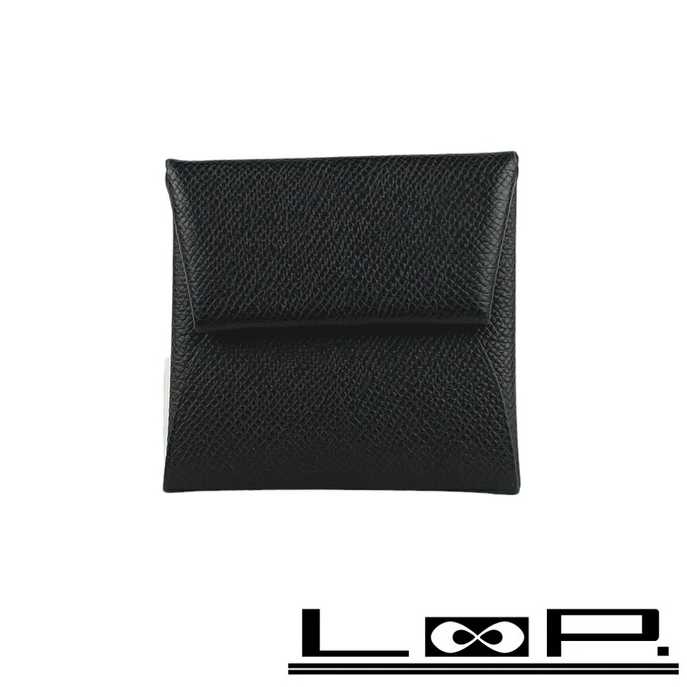 【楽天市場】緊急値下げ 美品 エルメス バスティア コイン ケース コンパクト ブラック エプソン U刻 箱 【285080】8 【中古 ...