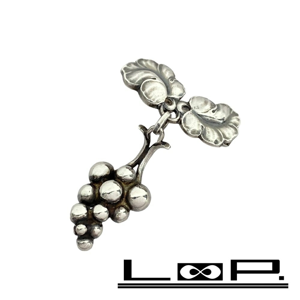 【楽天市場】 値下げ 美品 ジョージジェンセン グレープ ぶどう ブローチ シルバー SV #217 【95696】【中古】：LoopLand ...
