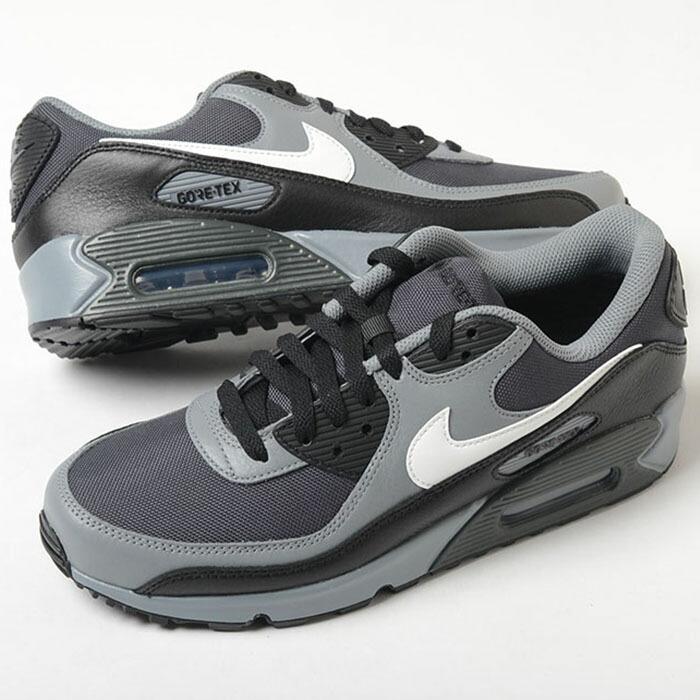 【楽天市場】NIKE AIR MAX 90 GTX ナイキ エア マックス ゴアテックス メンズ スニーカー オールシーズン ダークグレー ...