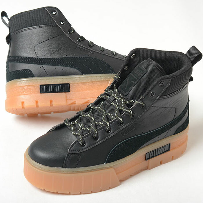 【楽天市場】PUMA MAIZE MID GENTLE WNS プーマ メイズ ミッド ジェントル レディース スニーカー ブラック ...