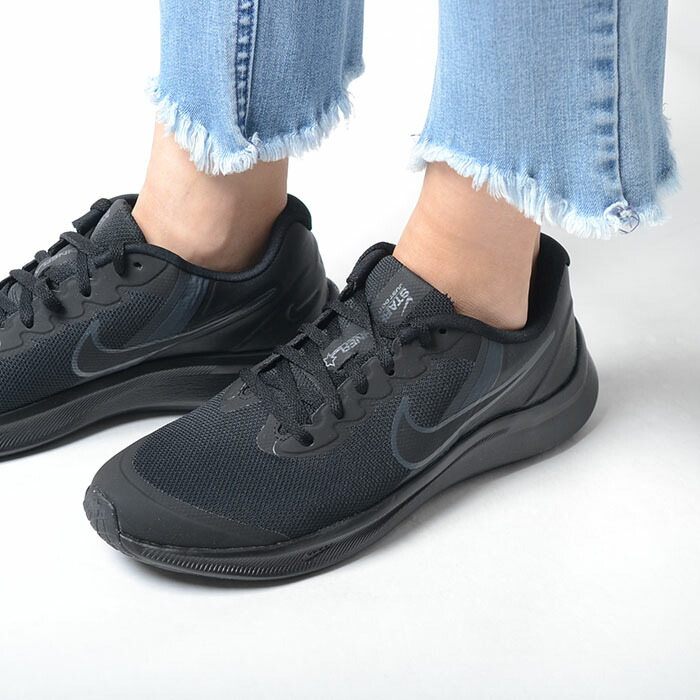 【楽天市場】NIKE STAR RUNNER 3 (GS) ナイキ スター ランナー レディース スニーカー ブラック da2776-001 ...