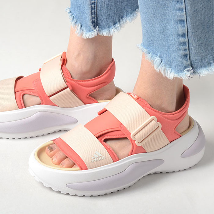 【楽天市場】adidas MEHANA SANDAL W アディダス メハナ サンダル レディース レッドベージュ ig3537：loopool