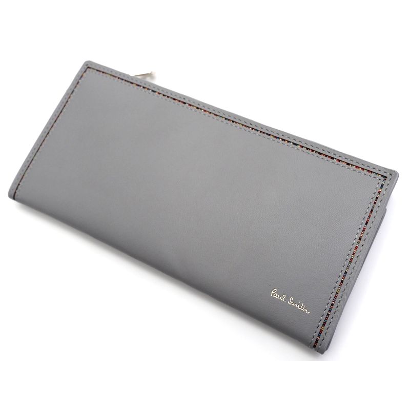 【楽天市場】未使用品 Paul Smith L字ファスナー レザーウォレット 長財布 グレー BPS277 ポールスミス メンズ 5CH/B06587/KEBR14/HM：LOOPSTYLE