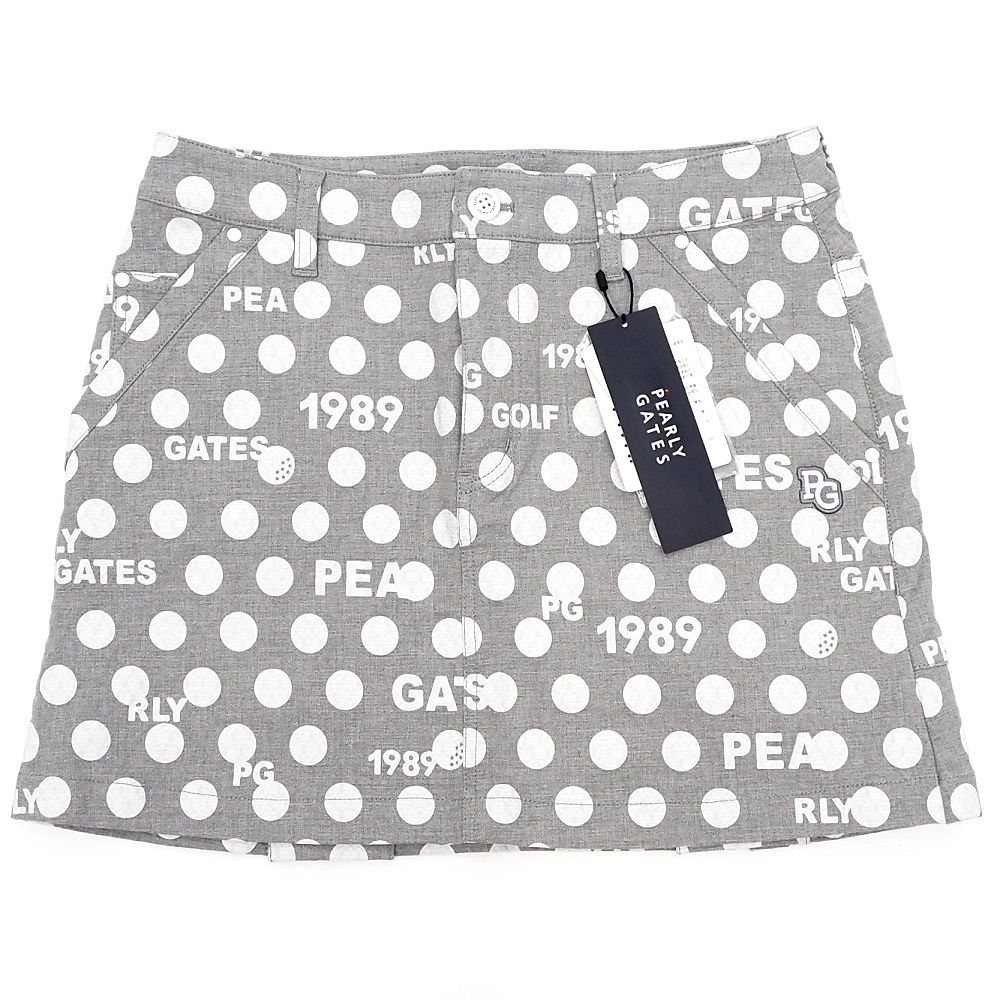 【楽天市場】新品 PEARLY GATES スカート 【サイズ：1】 グレー ストレッチ ゴルフウエア パーリーゲイツ レディース 5F18 ...