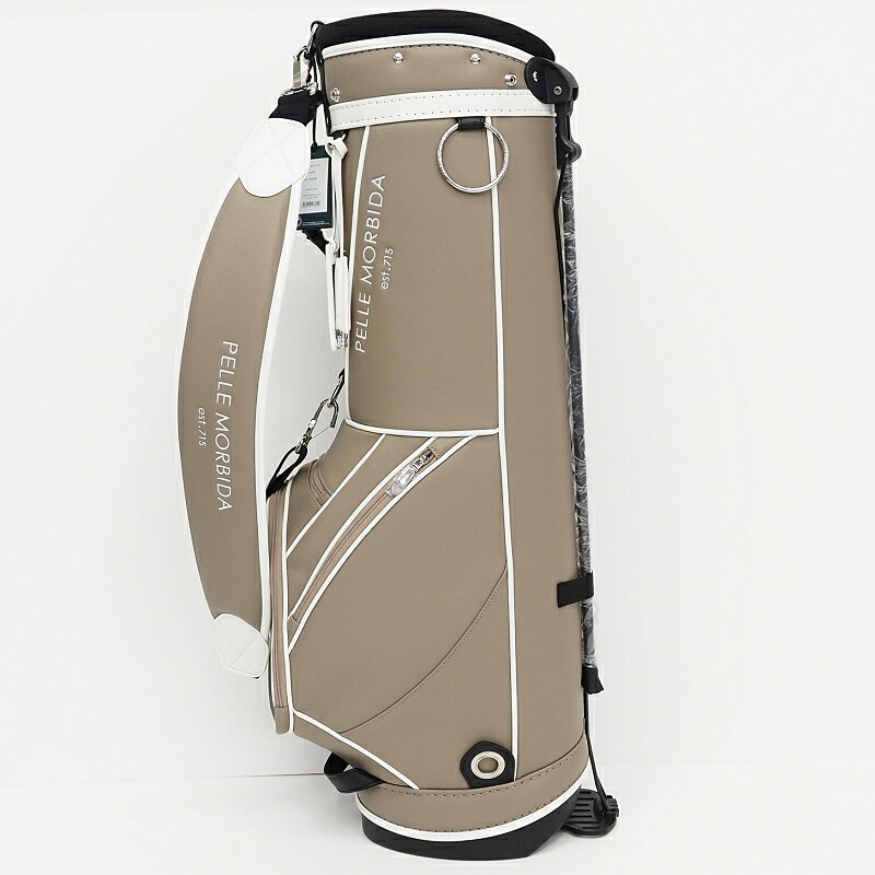 【楽天市場】新品 PELLE MORBIDA キャディバッグ TAUPE スタンドタイプ PMO-PG001 5分割 ゴルフ ペッレモルビダ ...