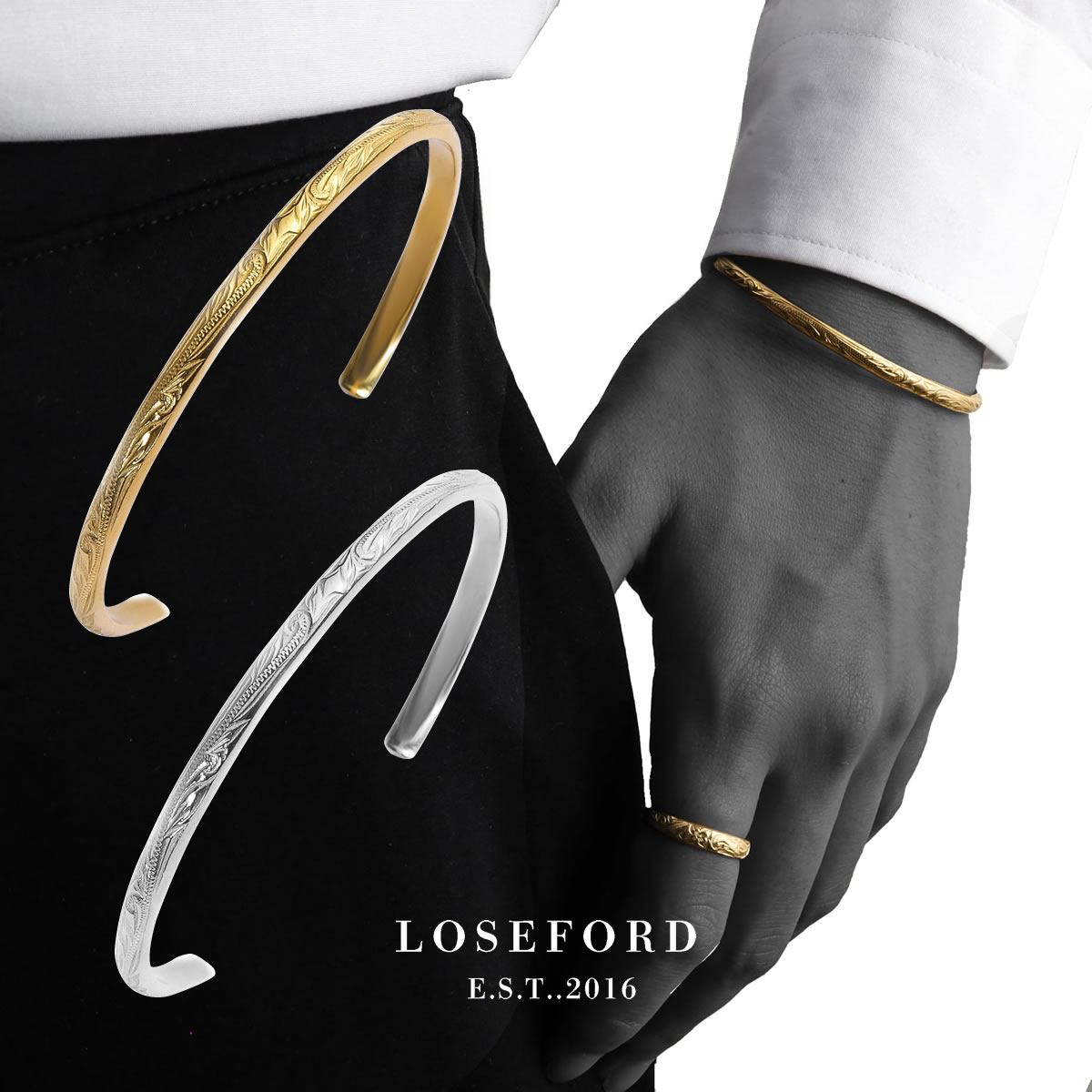 【楽天市場】【LOSE FORD 公式】 316L ハワイアンウェーブブレスレット ウェーブブレスレット ブレスレット ハワイアンジュエリー ハワイアンアクセサリー ハワジュ メンズ ...