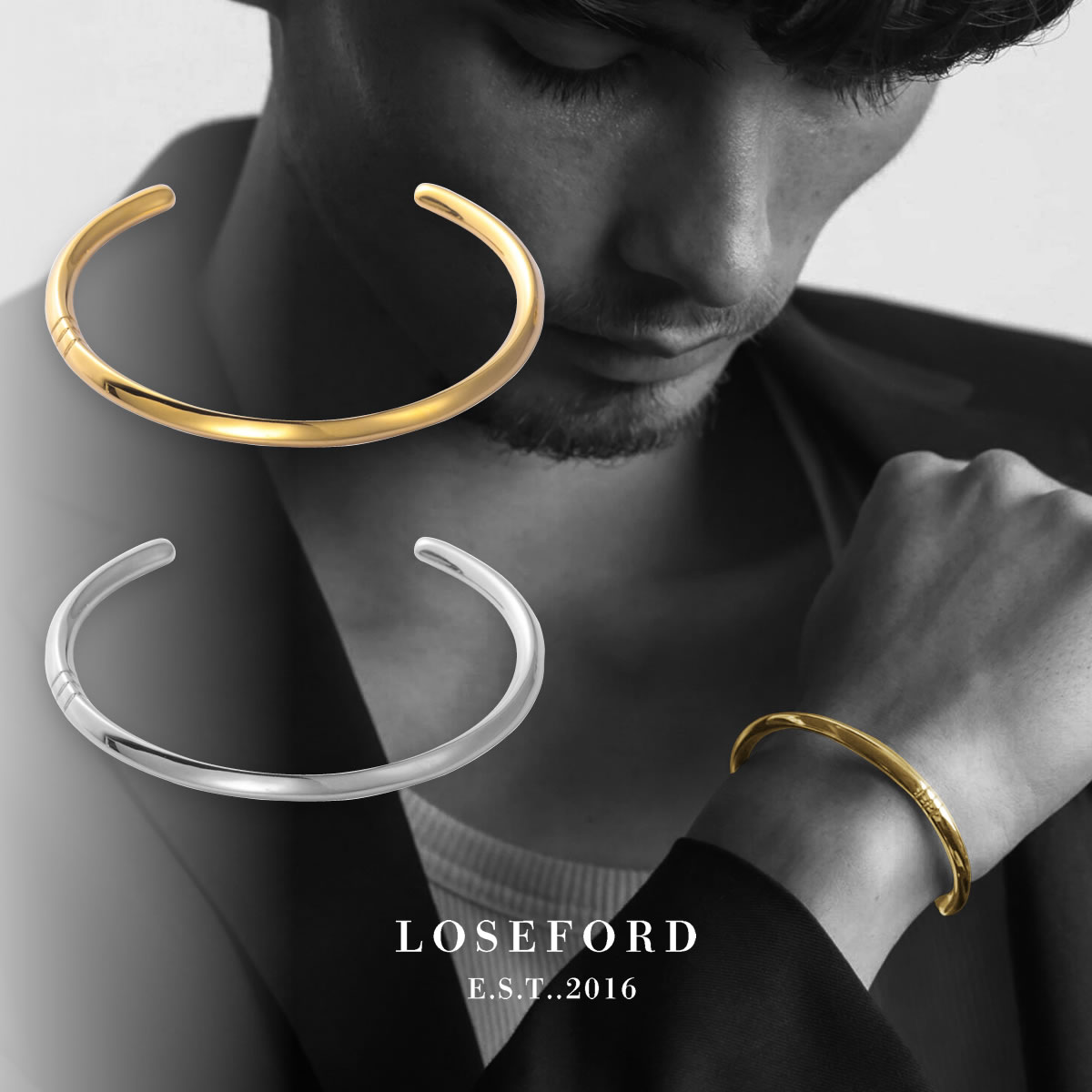 【楽天市場】【LOSE FORD 公式】 トライアングルバングル メンズバングル つけっぱなし メンズアクセサリー トライアングル バングル 三角バングル ステンレス ゴールド シルバー ...