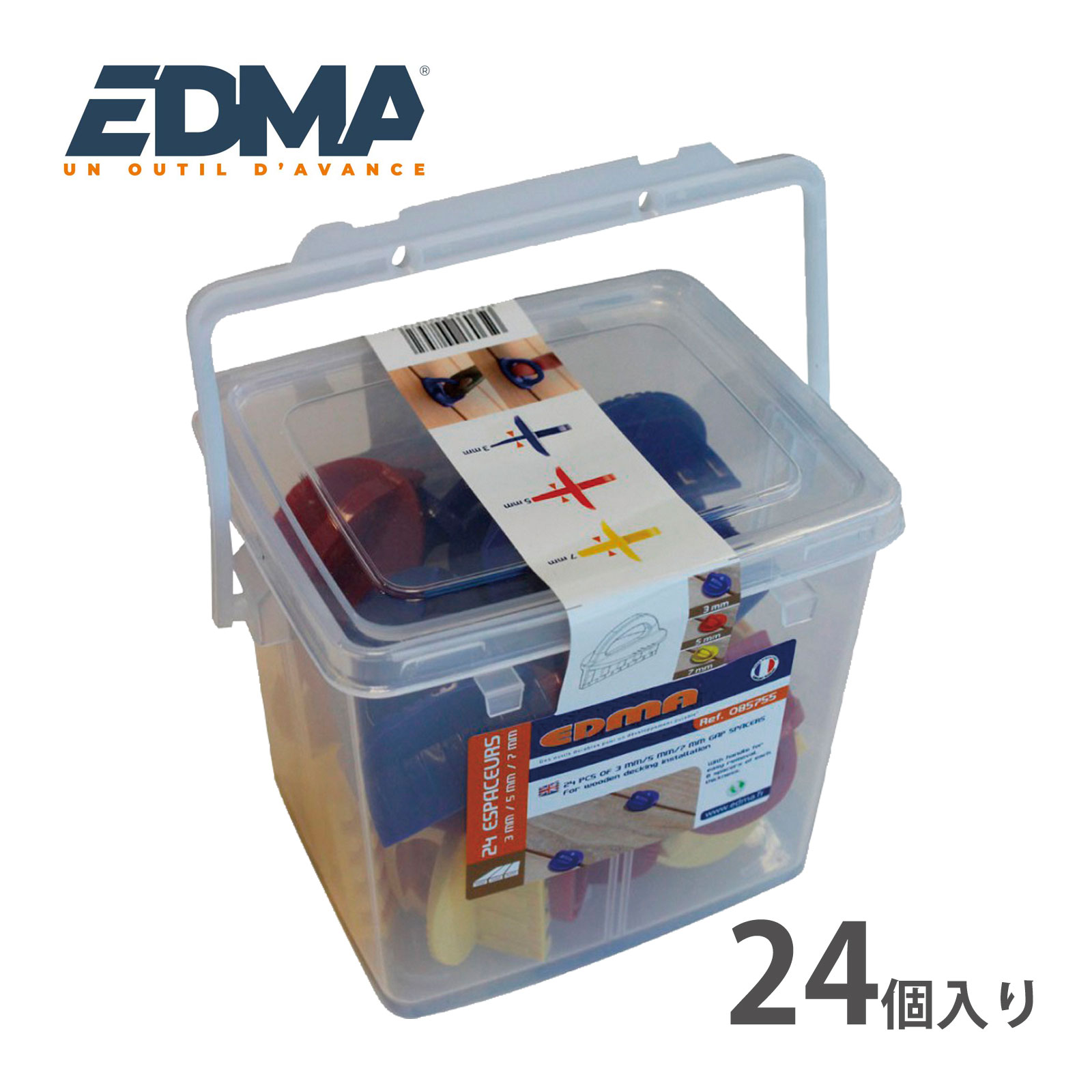 【楽天市場】プレスデッキ用 ギャップスペーサー (3mm/5mm/7mm) 24個入り 建築 建設 DIY 大工道具 工具 手動工具 エドマ ...