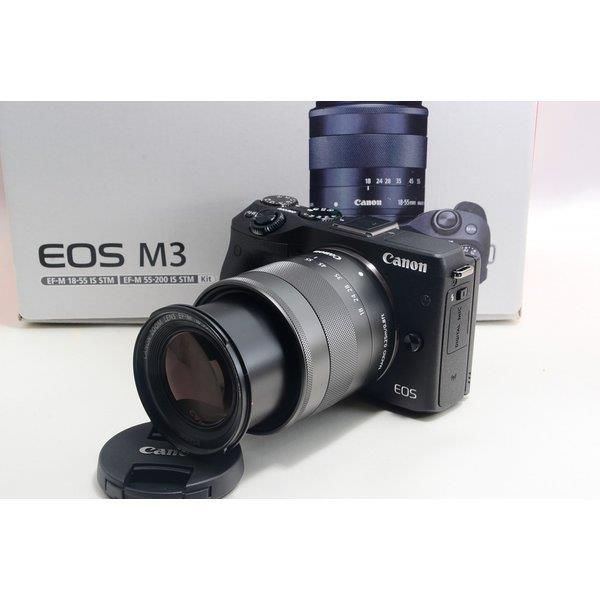 【楽天市場】【中古】キヤノン Canon EOS M3 ブラック レンズセット 美品 ミラーレス ストラップ付き：京都LaVIE楽天市場店