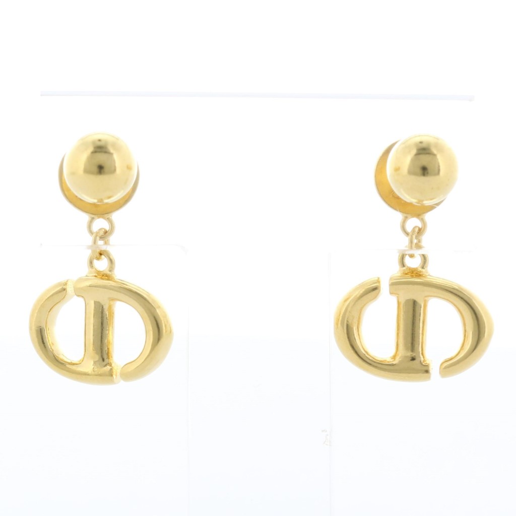 【楽天市場】Christian Dior クリスチャンディオール ピアス レディース E1812 CDNMT D300 ゴールド プレゼント ...