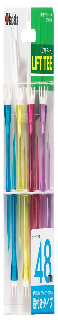 【楽天市場】Tabata(タバタ) ゴルフ ティー 段 プラスチックティー 段付リフトティー 48mm 8本入 GV1412 48：LOVEYOURS 楽天市場店