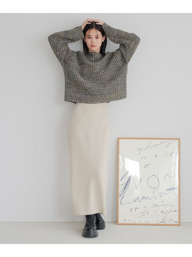 【楽天市場】スムースニットスカート LOWRYS FARM ローリーズファーム スカート ロング・マキシスカート ホワイト ブラック グレー ...