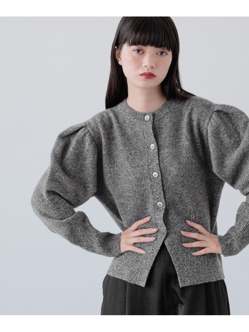 【楽天市場】【yuw】ウールカシミヤパフカーディガン yuw ローリーズファーム トップス カーディガン グレー ブラック レッド【送料無料】[Rakuten Fashion]：LOWRYS ...