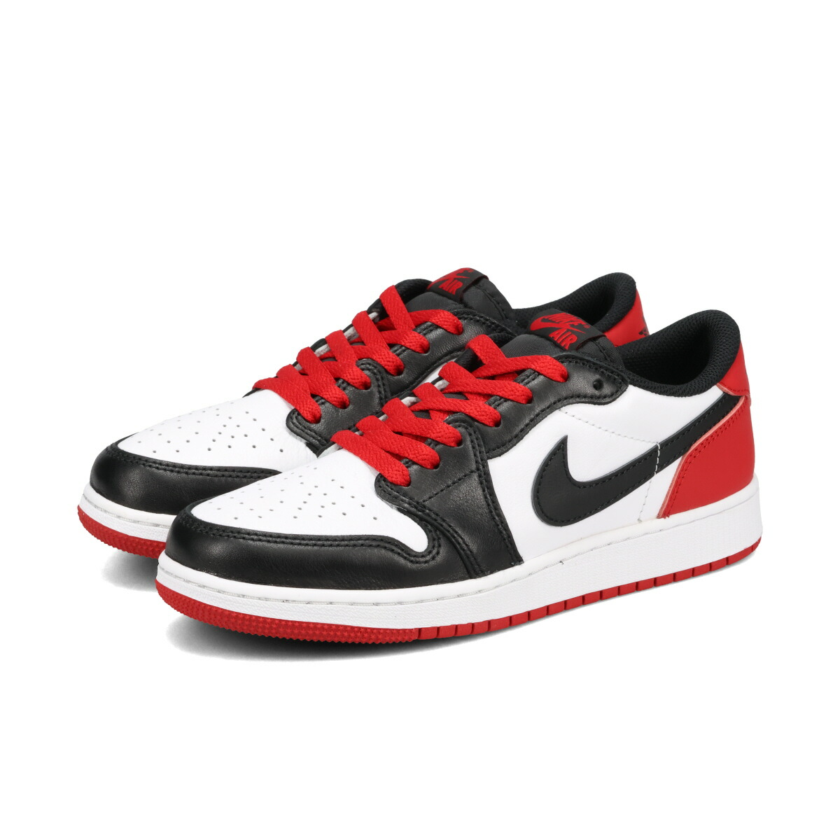 【楽天市場】NIKE AIR JORDAN 1 RETRO LOW OG GS 【BLACK TOE】 ナイキ エア ジョーダン 1 レトロ ...